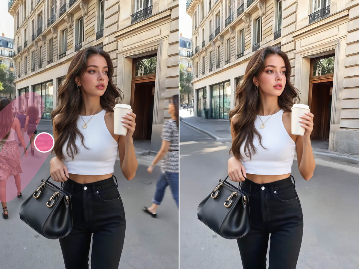 Remove People from Photo Online Free with AI