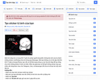 Cách tạo sticker từ ảnh đơn giản, nhanh chóng nhất 2025