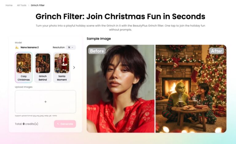 Grinch Filter: How to Create Your Grinchmas Photo for Free?
